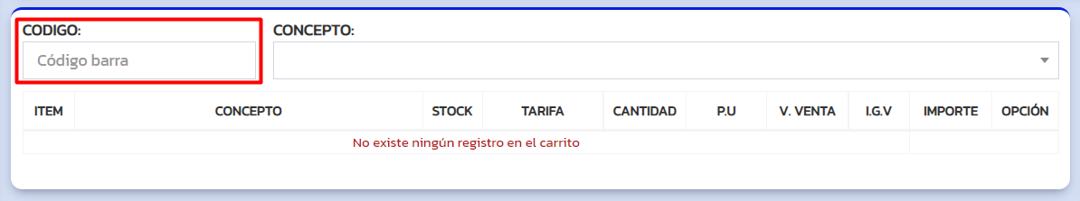 Registrar venta con boleta – Soporte
